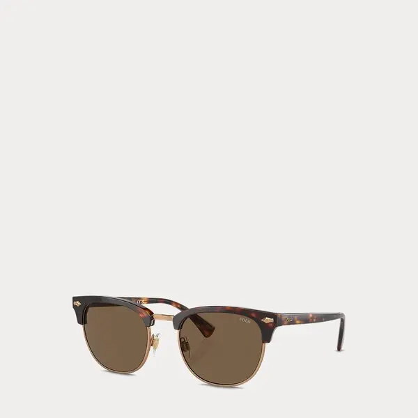 Ralph Lauren Heritage Pen-pin Round Sunglasses - Shiny Brown Tortoise