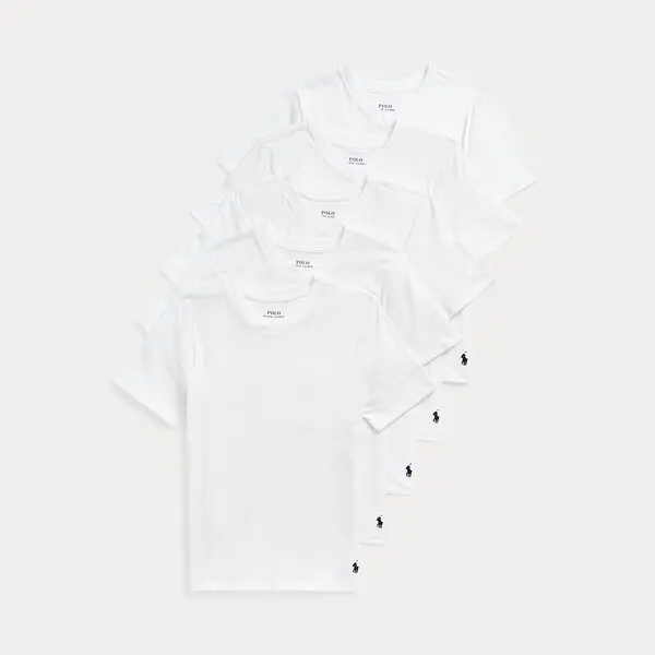 Ralph Lauren Stretch Cotton Jersey V-neck 5-pack