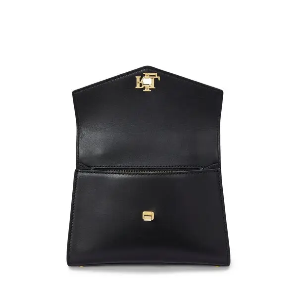 Ralph Lauren Leather Small Farrah Satchel - Black