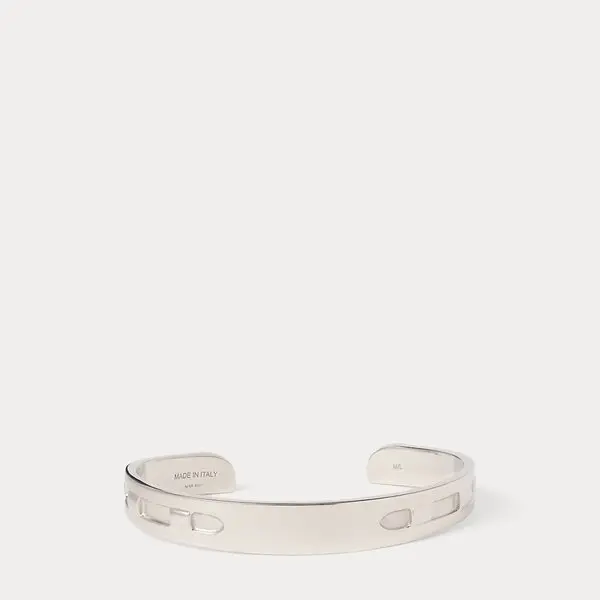 Ralph Lauren Sterling Silver Horseshoe Cuff - Grey