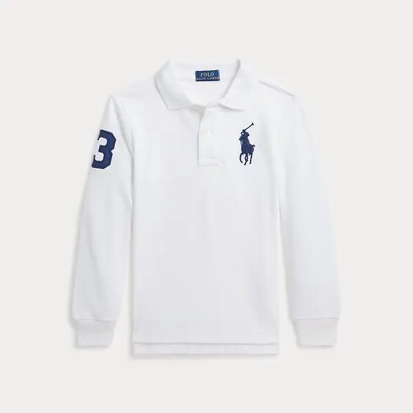 Ralph Lauren Big Pony Mesh Long-sleeve Polo