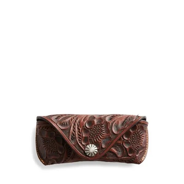 Ralph Lauren Hand-tooled Leather Eyeglass Case