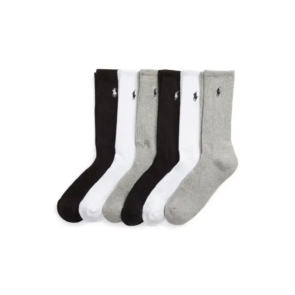 Ralph Lauren Cotton-blend Crew Socks 6-pack - Multi