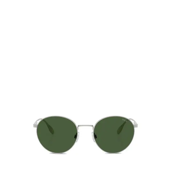 Ralph Lauren Heritage Rowing-stripe Sunglasses - Brushed Silver