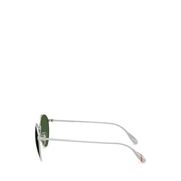 Ralph Lauren Heritage Rowing-stripe Sunglasses - Brushed Silver