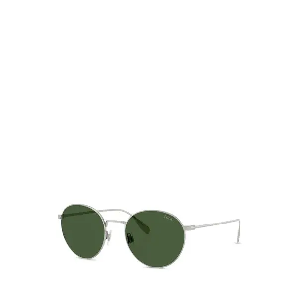 Ralph Lauren Heritage Rowing-stripe Sunglasses - Brushed Silver