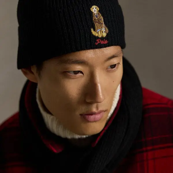Ralph Lauren Rib-knit Beanie - Polo Black