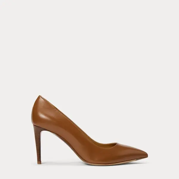 Ralph Lauren Armissa Calfskin Pump - Rl Gold