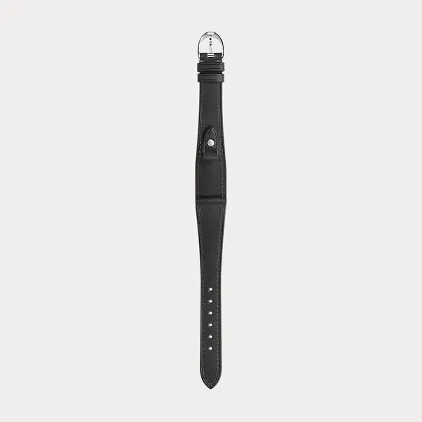 Ralph Lauren Petite Stirrup Calfskin Watch Strap - Black