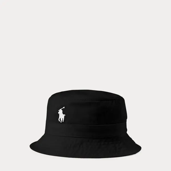 Ralph Lauren Cotton Chino Bucket Hat - Black