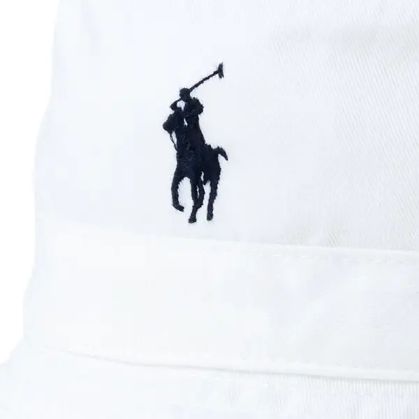 Ralph Lauren Cotton Chino Bucket Hat - White