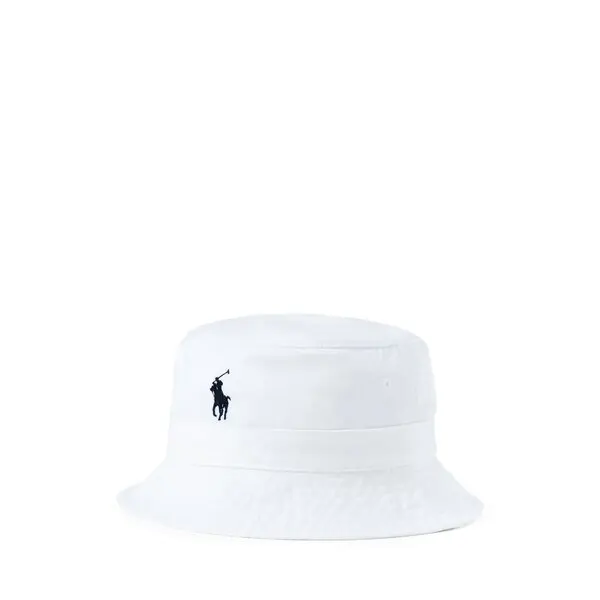 Ralph Lauren Cotton Chino Bucket Hat - White
