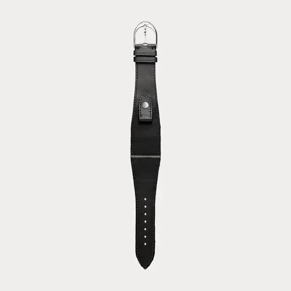 Ralph Lauren Large Stirrup Calfskin Strap - Black