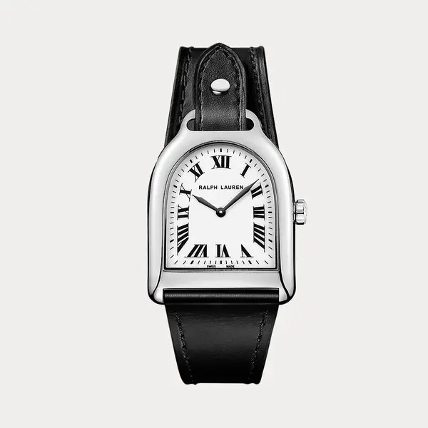 Ralph Lauren Stirrup Medium Steel Watch - White Dial