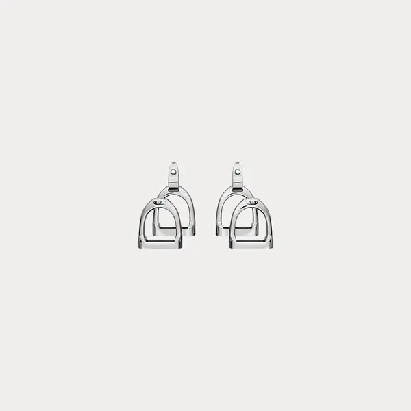 Ralph Lauren Double-stirrup Drop Earrings - Sterling Silver
