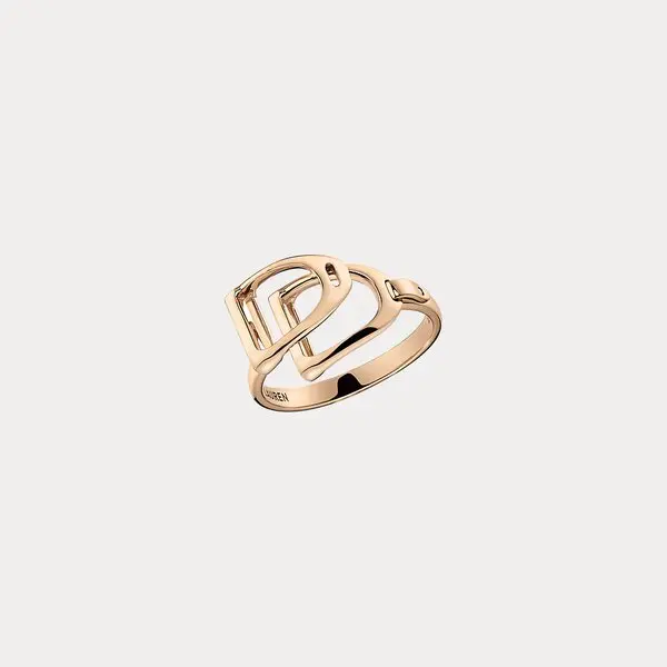 Ralph Lauren 18k Rose Gold Double-stirrup Ring - K Rose Gold