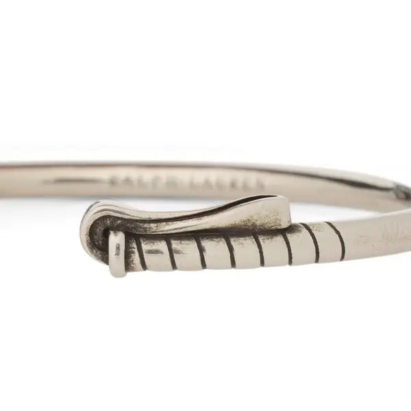 Ralph Lauren Sterling Silver Polo Mallet Cuff - Grey