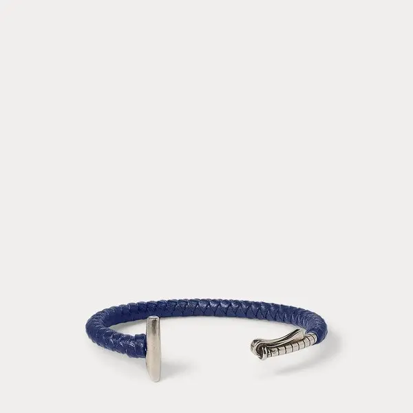 Ralph Lauren Braided Polo Mallet Cuff - Blue/grey
