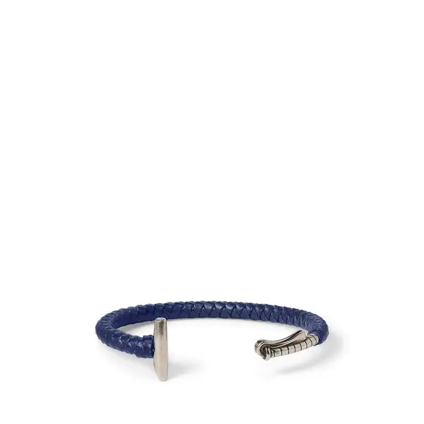 Ralph Lauren Braided Antiqued Brass Polo Mallet Cuff