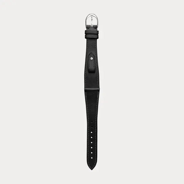 Ralph Lauren Stirrup Calfskin Watch Strap - Black