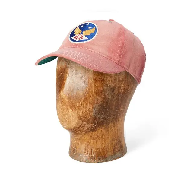 Ralph Lauren Winged-logo Twill Cap - Faded Red