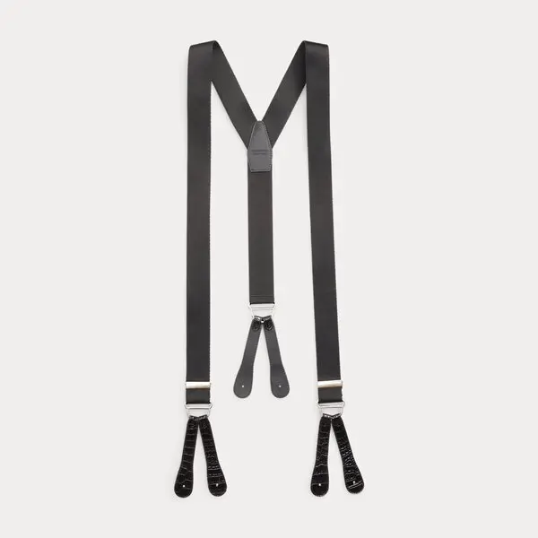 Ralph Lauren Alligator-trimmed Suspenders
