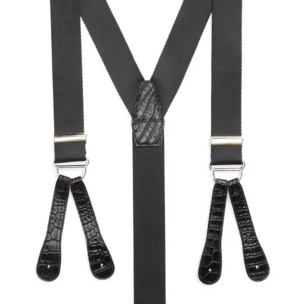 Ralph Lauren Alligator-trimmed Suspenders