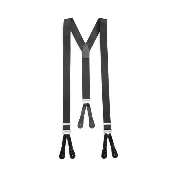 Ralph Lauren Alligator-trimmed Suspenders