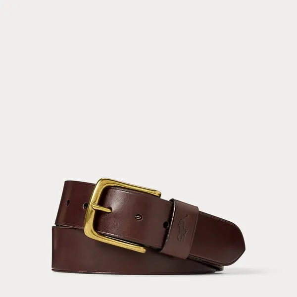 Ralph Lauren Full-grain Leather Belt - Brown