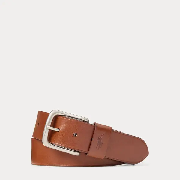 Ralph Lauren Full-grain Leather Belt - Tan