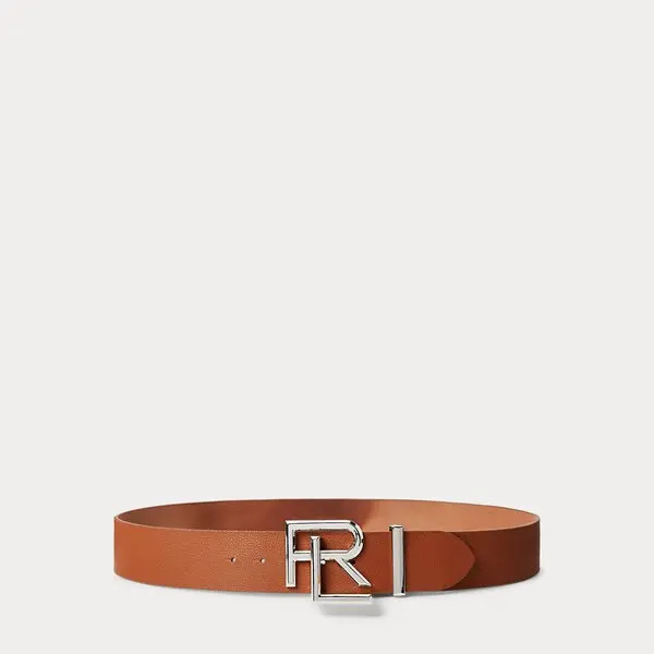 Ralph Lauren Leather Wide Belt - Rl Gold