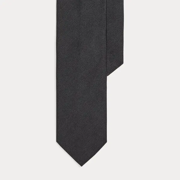 Ralph Lauren Silk Repp Standard Neck Tie - Black