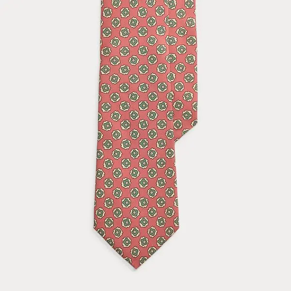 Ralph Lauren Printed Silk Twill Tie - Pink