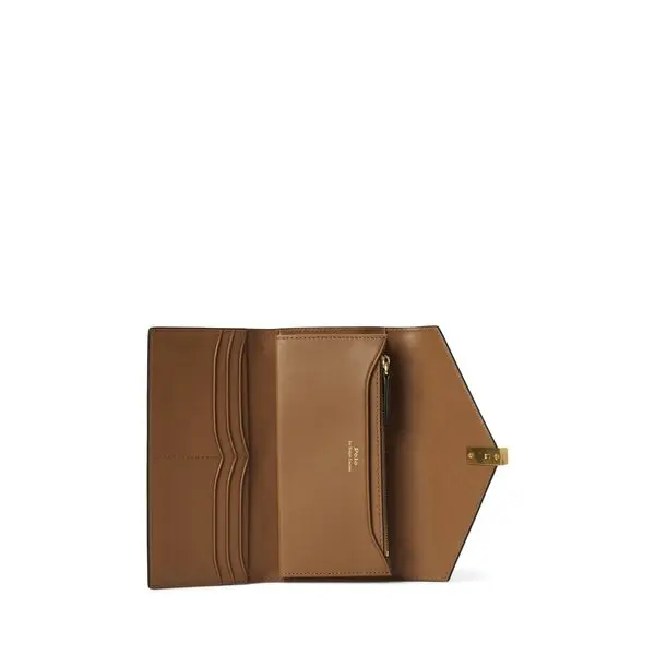 Ralph Lauren Polo Id Leather Wallet - Tan