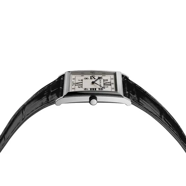 Ralph Lauren Silver 32 Mm Square Watch