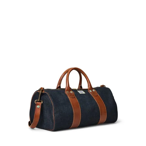 Ralph Lauren Leather-trim Denim Duffle