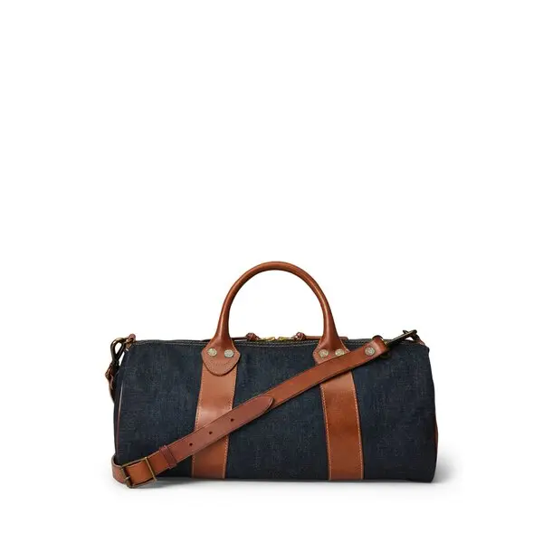 Ralph Lauren Leather-trim Denim Duffle