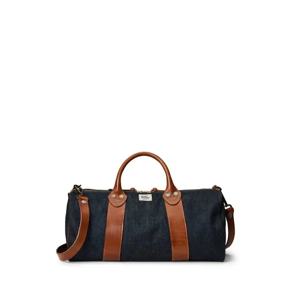 Ralph Lauren Leather-trim Denim Duffle