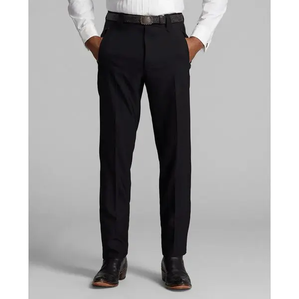 Ralph Lauren Slim Fit Wool Western Tuxedo Trouser
