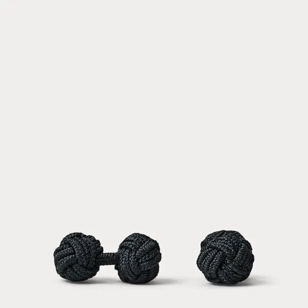Ralph Lauren Silk Knot Cuff Links - Black
