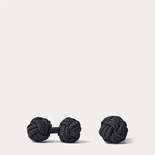 Ralph Lauren Silk Knot Cuff Links - Navy