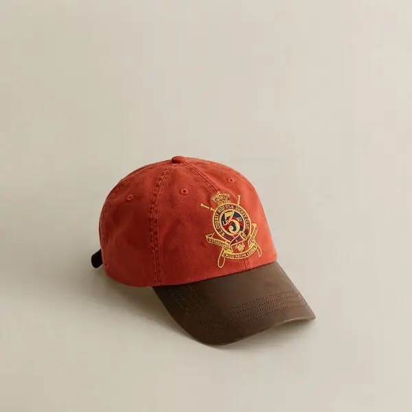 Ralph Lauren Equestrian Crest Baseball Cap - Orange