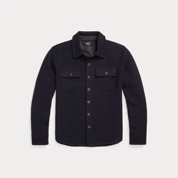 Ralph Lauren Birdseye Jacquard Wool Workshirt Sweater