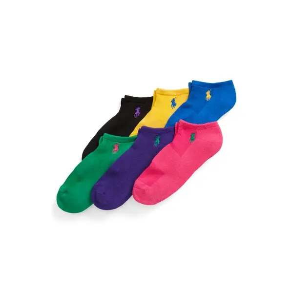 Ralph Lauren Low-cut Ankle Socks 6-pack - Multi Bright