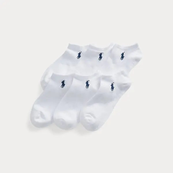 Ralph Lauren Low-cut Ankle Socks 6-pack - White