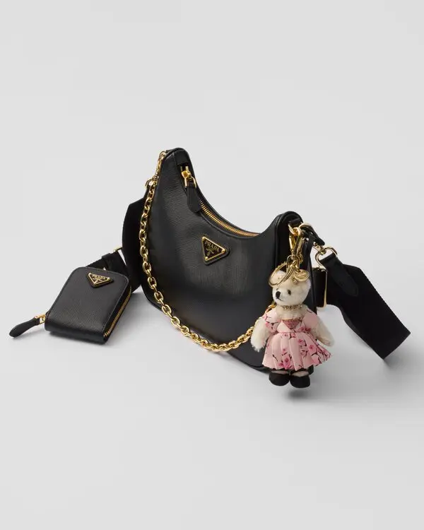 Prada Teddy Bag Charm - White
