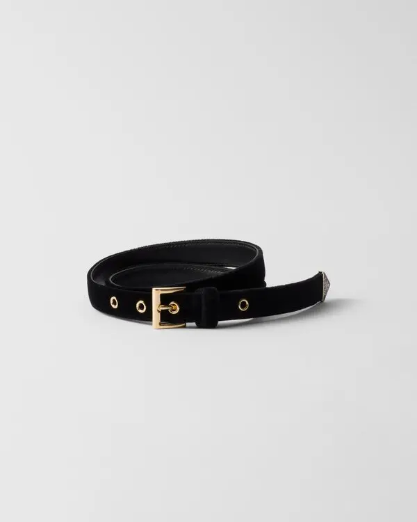 Prada Velvet Belt