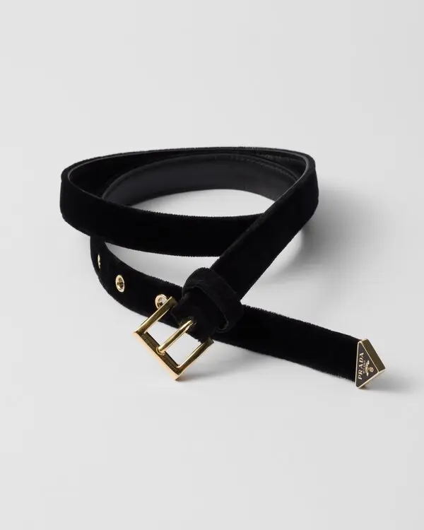 Prada Velvet Belt