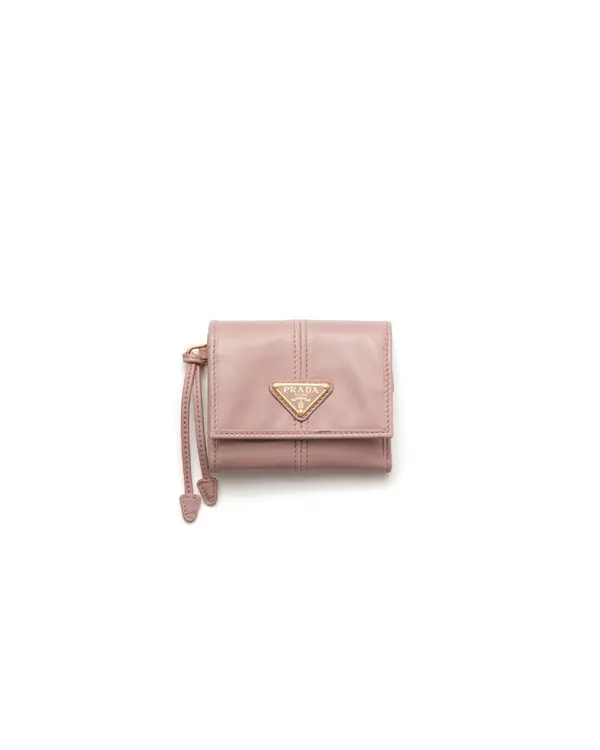 Prada Small Leather Wallet - Pink