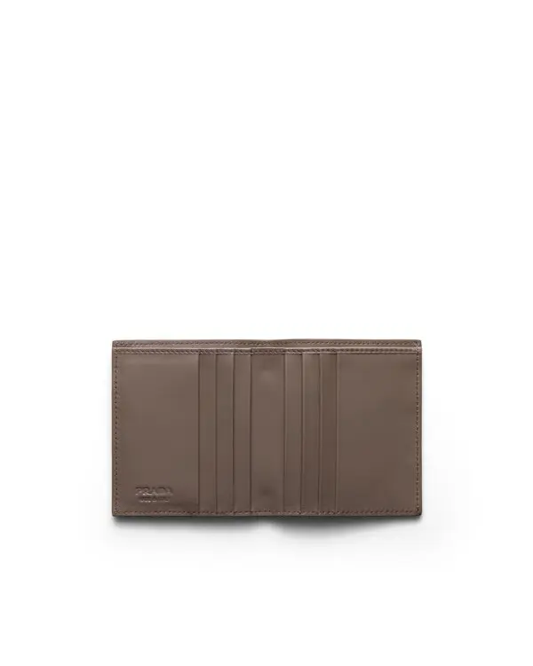 Prada Leather Wallet - Grey